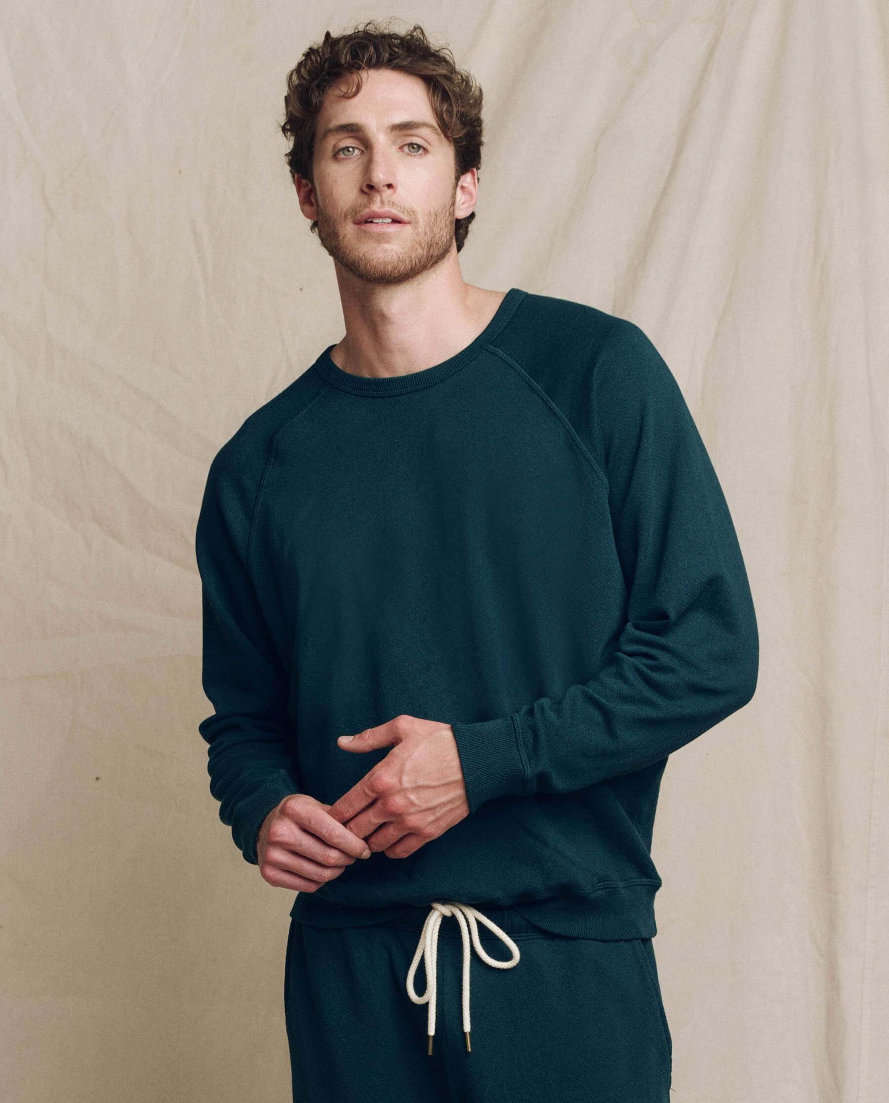 The Men's College Sweatshirt. Solid -- Dark Slate – The Great.