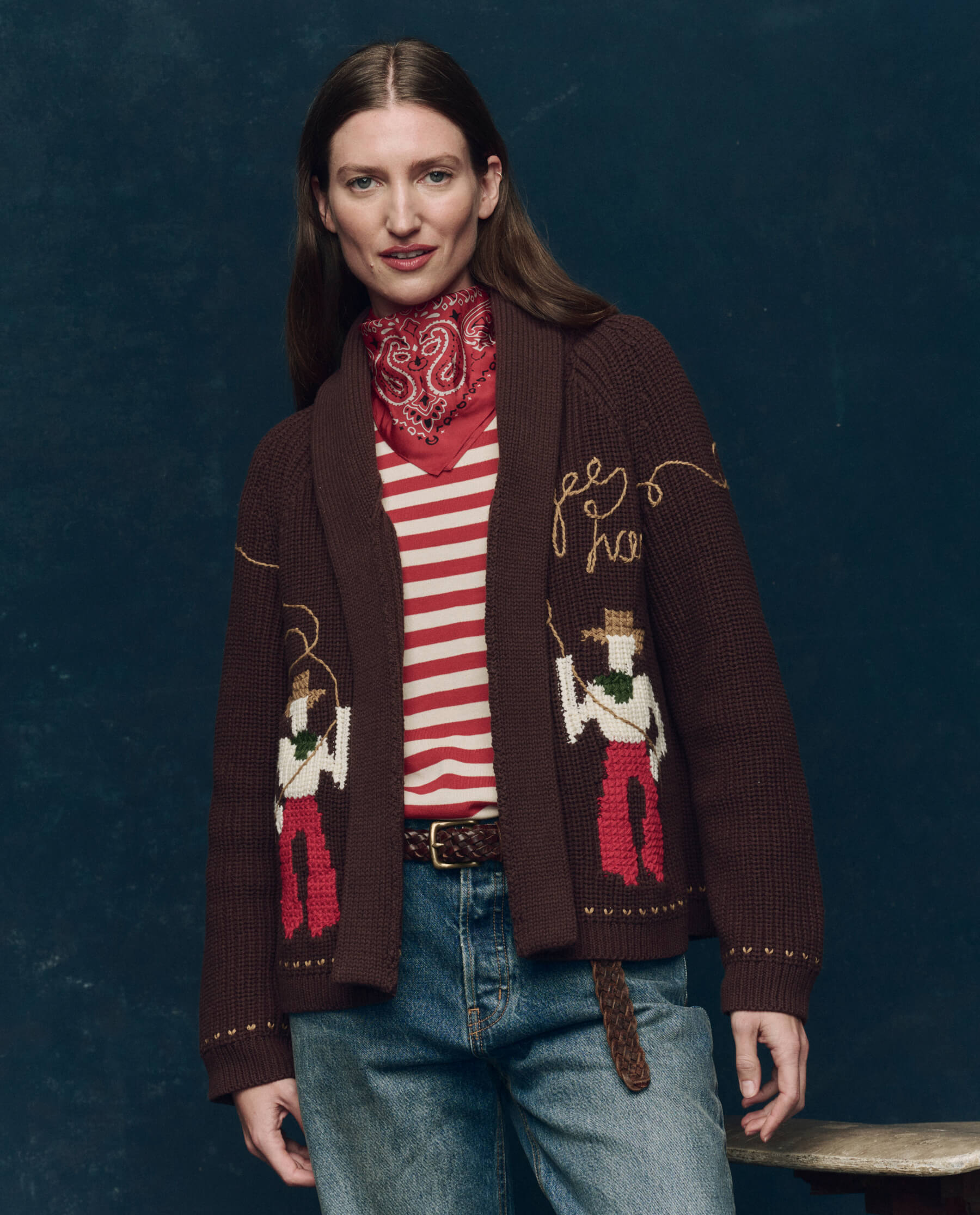 The Lasso Lodge Cardigan. -- Umber – The Great.